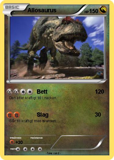 Pokémon Allosaurus 93 93 - Bett - My Pokemon Card