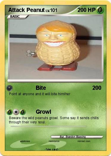 Pokémon Attack Peanut - Bite - My Pokemon Card