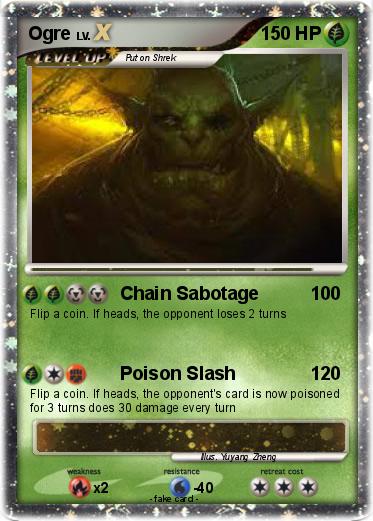 Pokémon Ogre 98 98 - Chain Sabotage - My Pokemon Card