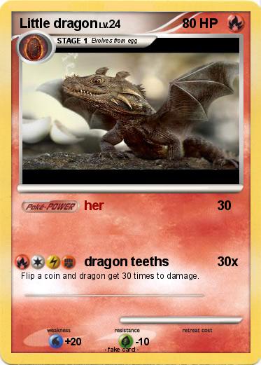 Pokémon Little dragon 8 8 - her - My Pokemon Card