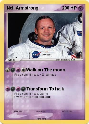 Pokémon Neil Armstrong 25 25 - Walk on The moon - My Pokemon Card