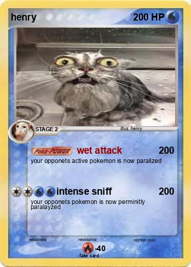 Pokémon henry 1060 1060 - wet attack - My Pokemon Card