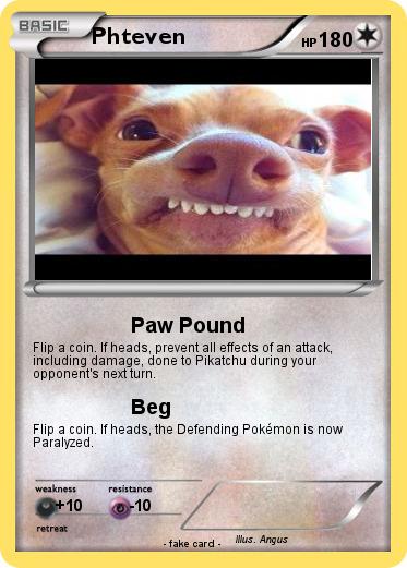 Pokémon Phteven 1 1 - Paw Pound - My Pokemon Card