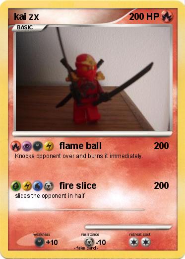Pokémon kai zx 92 92 - flame ball - My Pokemon Card