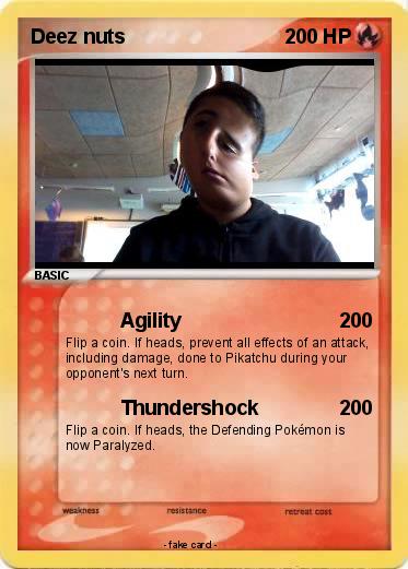 Pokémon Deez nuts 302 302 - Agility - My Pokemon Card