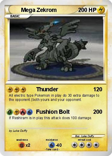 Pokémon Mega Zekrom 16 16 - Thunder - My Pokemon Card