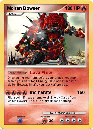 Pokémon Molten Bowser - Lava Flow - My Pokemon Card