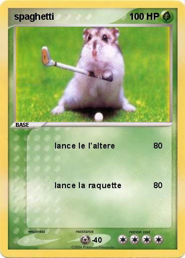Pokémon spaghetti 6 6 - lance le l'altere - My Pokemon Card