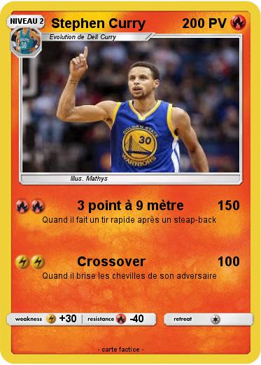 Pokémon Stephen Curry 241 241 - 3 point à 9 mètre - Ma carte Pokémon