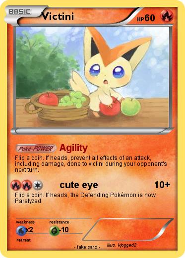 Pokémon Victini 3676 3676 - Agility - My Pokemon Card