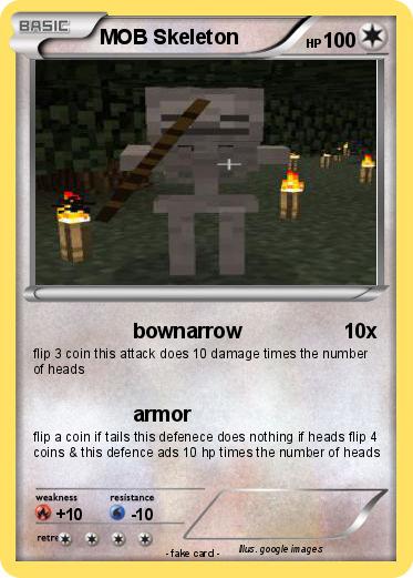 Pokémon MOB Skeleton - bownarrow - My Pokemon Card
