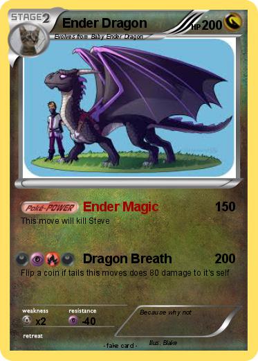 Pokémon Ender Dragon 735 735 - Ender Magic - My Pokemon Card