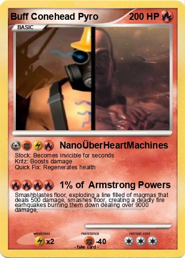 Pokémon Buff Conehead Pyro - NanoÜberHeartMachines - My Pokemon Card