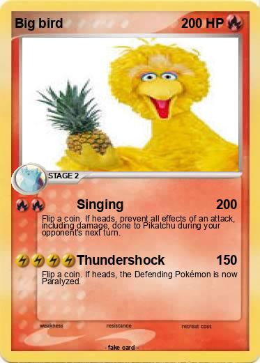 Pokémon Big bird 118 118 - Singing - My Pokemon Card