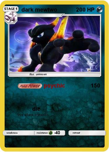 Pokémon dark mewtwo 459 459 - psychic - My Pokemon Card