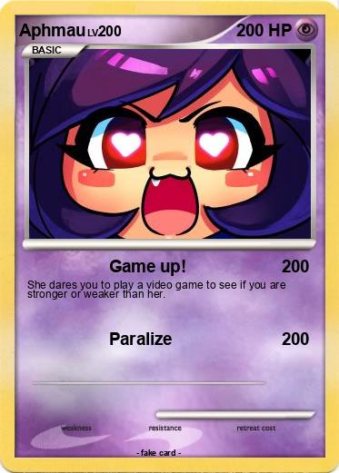 Pokémon Aphmau 146 146 - Game up! - My Pokemon Card