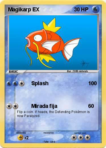 Pokémon Magikarp EX 27 27 - Splash - My Pokemon Card