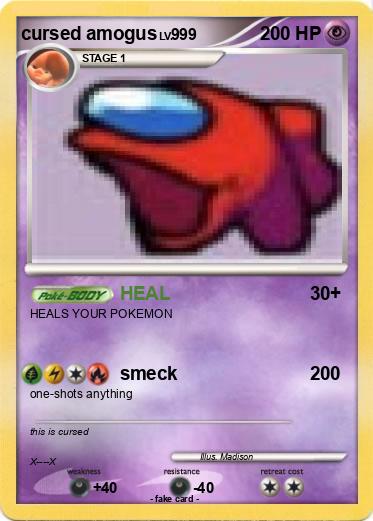 Pokémon cursed amogus - HEAL - My Pokemon Card