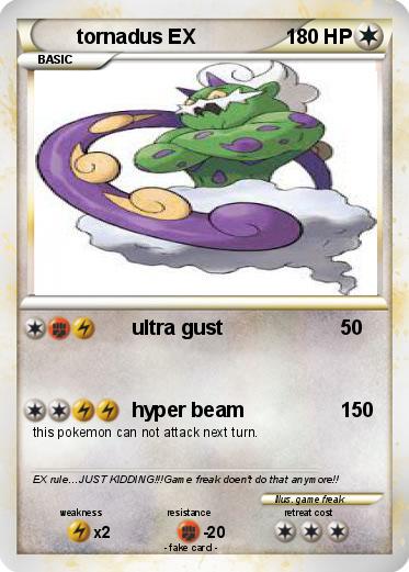 Pokémon tornadus EX 24 24 - ultra gust - My Pokemon Card