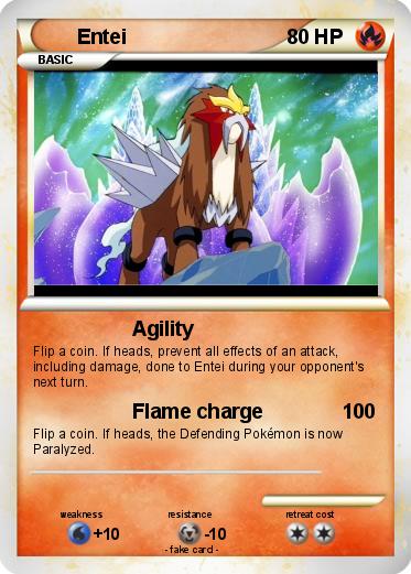 Pokémon Entei 2005 2005 - Agility - My Pokemon Card
