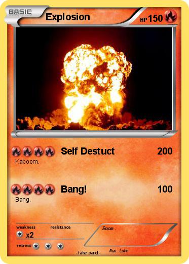 Pokémon Explosion 241 241 - Self Destuct - My Pokemon Card