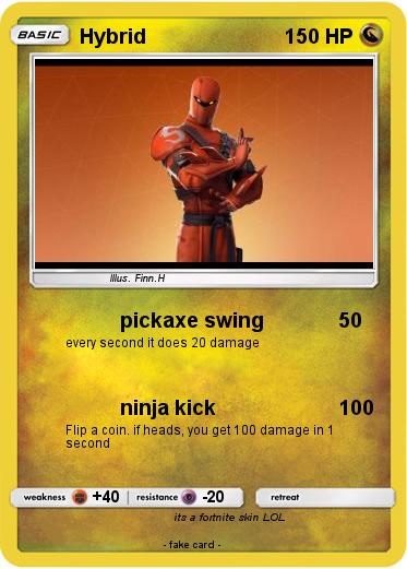 Pokémon Hybrid 60 60 - pickaxe swing - My Pokemon Card