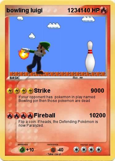 Pokémon bowling luigi 1234 1234 - Strike 9000 - My Pokemon Card