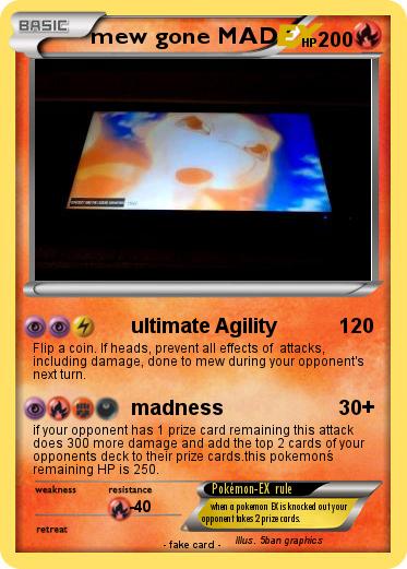 Pokémon mew gone MAD - ultimate Agility - My Pokemon Card