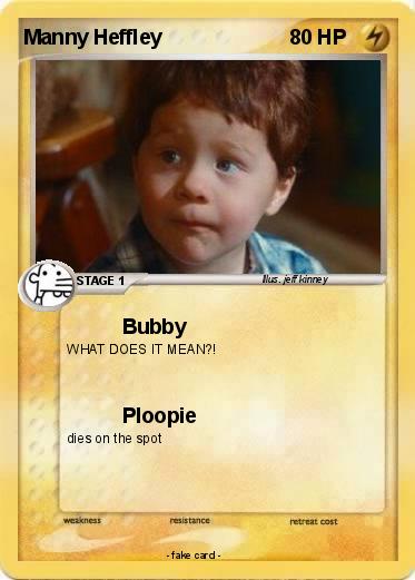 Pokémon Manny Heffley 43 43 - Bubby - My Pokemon Card