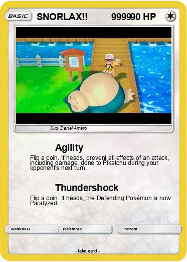 Pokémon SNORLAX 9999 9999 - Agility - My Pokemon Card