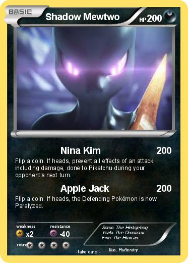 Pokémon Shadow Mewtwo 133 133 - Nina Kim - My Pokemon Card