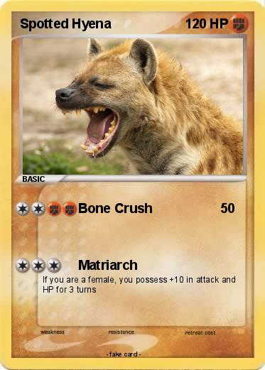 Pokémon Spotted Hyena 2 2 - Bone Crush - My Pokemon Card