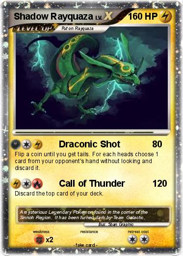 Pokémon Shadow Rayquaza 75 75 - Draconic Shot - My Pokemon Card