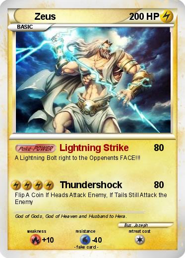 Pokémon Zeus 346 346 - Lightning Strike - My Pokemon Card