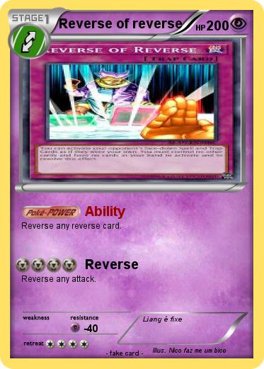 Pokémon Reverse of reverse 1 1 - Ability - My Pokemon Card
