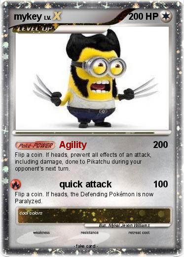Pokémon mykey 3 3 - Agility - My Pokemon Card