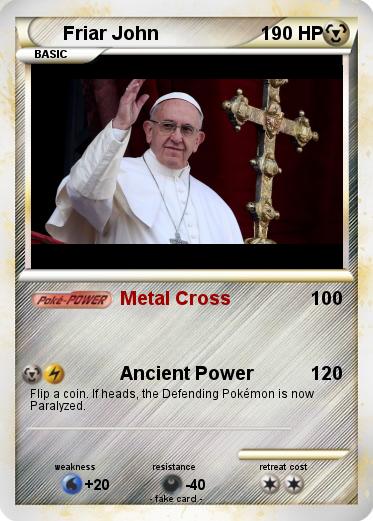 Pokémon Friar John - Metal Cross - My Pokemon Card