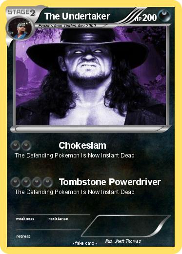 Pokémon The Undertaker 228 228 - Chokeslam - My Pokemon Card