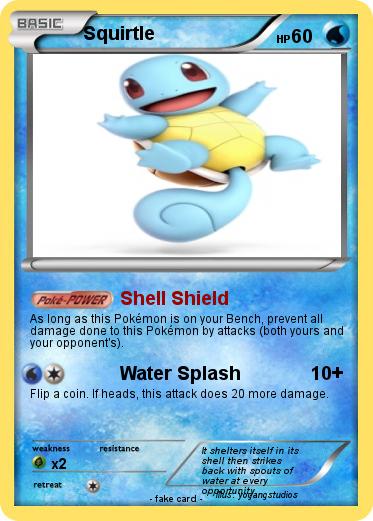 Pokémon Squirtle 1575 1575 - Shell Shield - My Pokemon Card