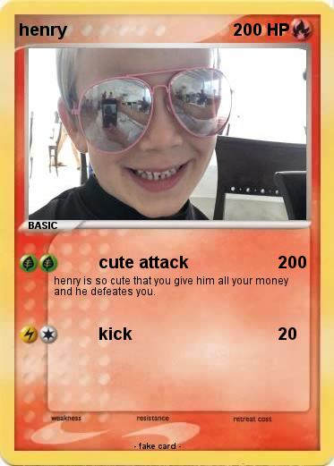 Pokémon henry 789 789 - cute attack - My Pokemon Card