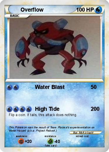 Pokémon Overflow 4 4 - Water Blast - My Pokemon Card