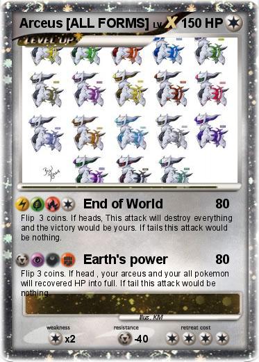 Pokémon Arceus ALL FORMS - End of World - My Pokemon Card