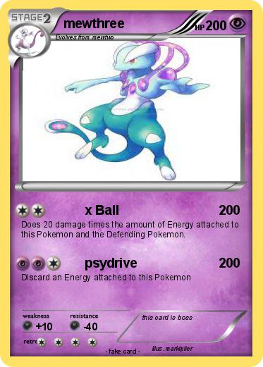 Pokémon mewthree 1210 1210 - x Ball - My Pokemon Card