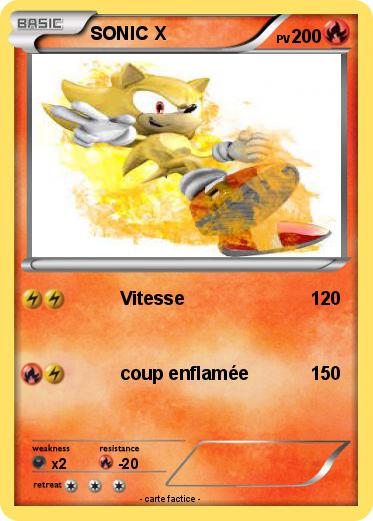 Pokémon SONIC X 166 166 - Vitesse - Ma carte Pokémon