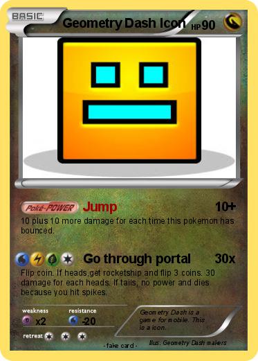 Pokémon Geometry Dash Icon - Jump - My Pokemon Card