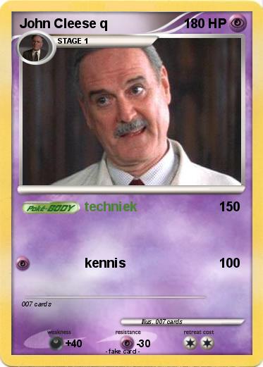 Pokémon John Cleese q - techniek - My Pokemon Card