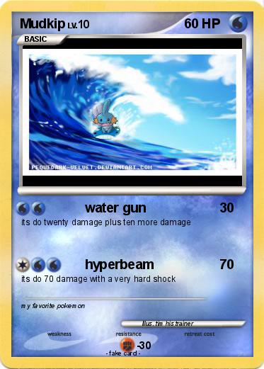 Pokémon Mudkip 651 651 - water gun - My Pokemon Card