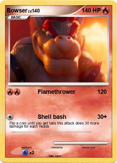 Pokémon Bowser 5620 5620 - Flamethrower - My Pokemon Card