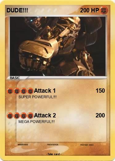 Pokémon DUDE 367 367 - Attack 1 - My Pokemon Card