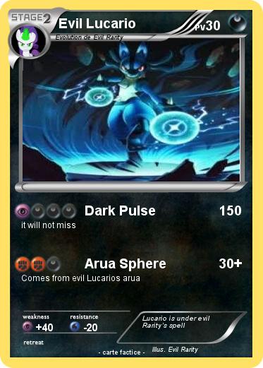 Pokémon Evil Lucario 8 8 - Dark Pulse - Ma carte Pokémon